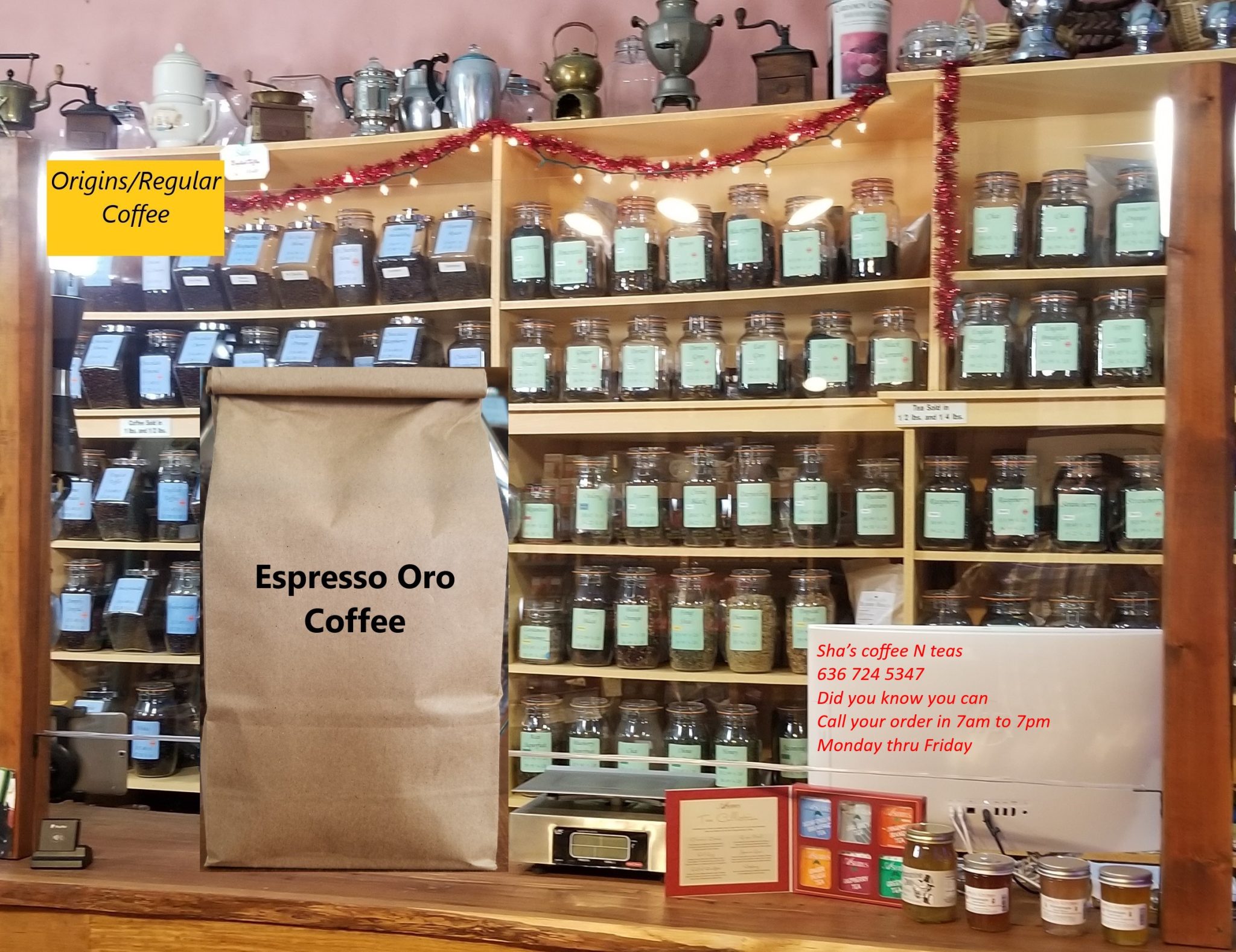 Espresso Oro Coffee Beans – Sha's coffee N teas